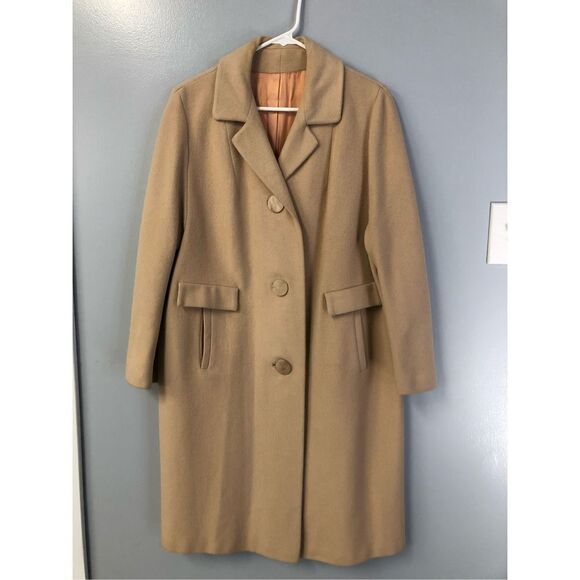 Vintage | Jackets & Coats | Vintage 0 Cashmere Tan Beige Coatno Size ...